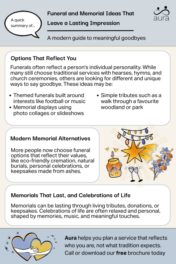 Funeral and Memorial Ideas that Leave a Lasting Impression | Aura Funerals